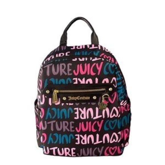 Juicy Couture | Bags | Juicy Couture Gothic Status Black Backpack ...